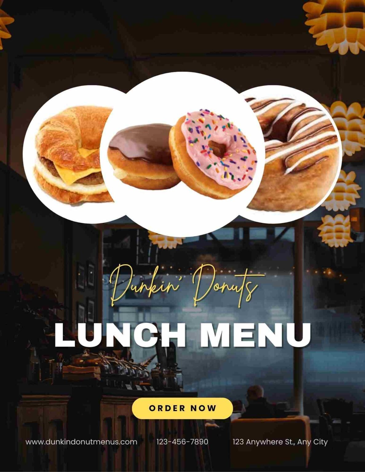 Dunkin' Donuts Lunch Menu With Prices 2026