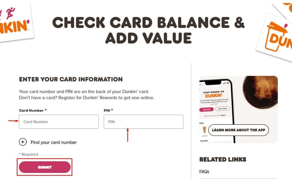 Dunkin Donuts Gift Card - 2025