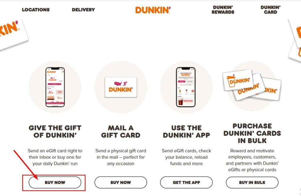 Dunkin Donuts Gift Card - 2025