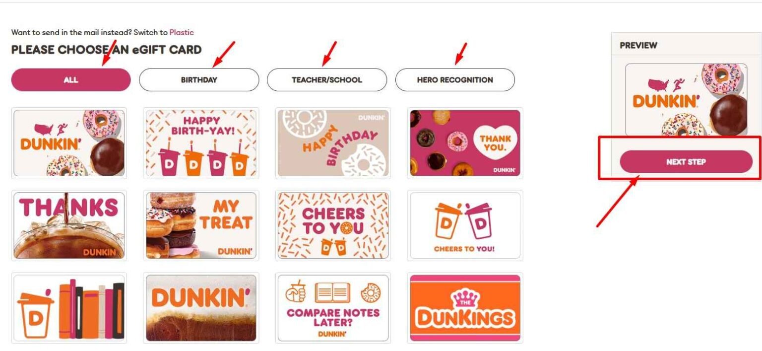 Dunkin Donuts Gift Card - 2025
